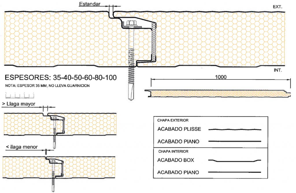Modificación de encastre en Isoparete Plisse - Extockpanel